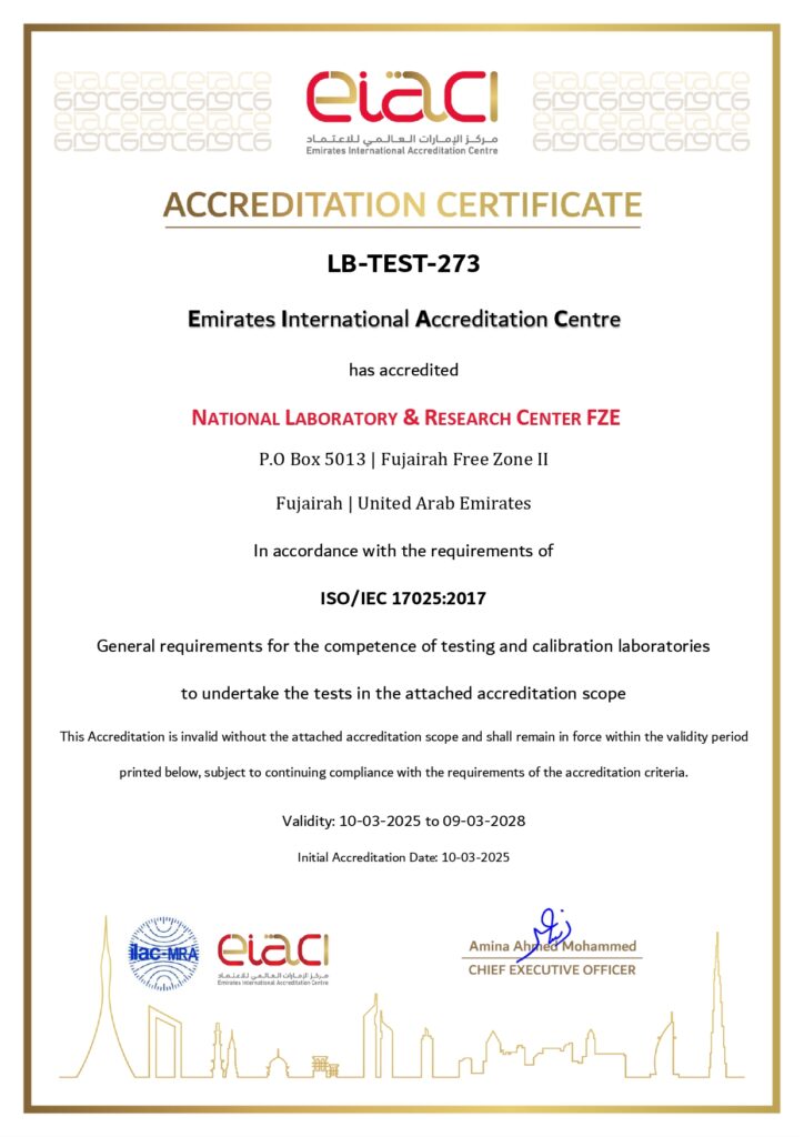 Quality Assurance - National Laboratory & Research Center